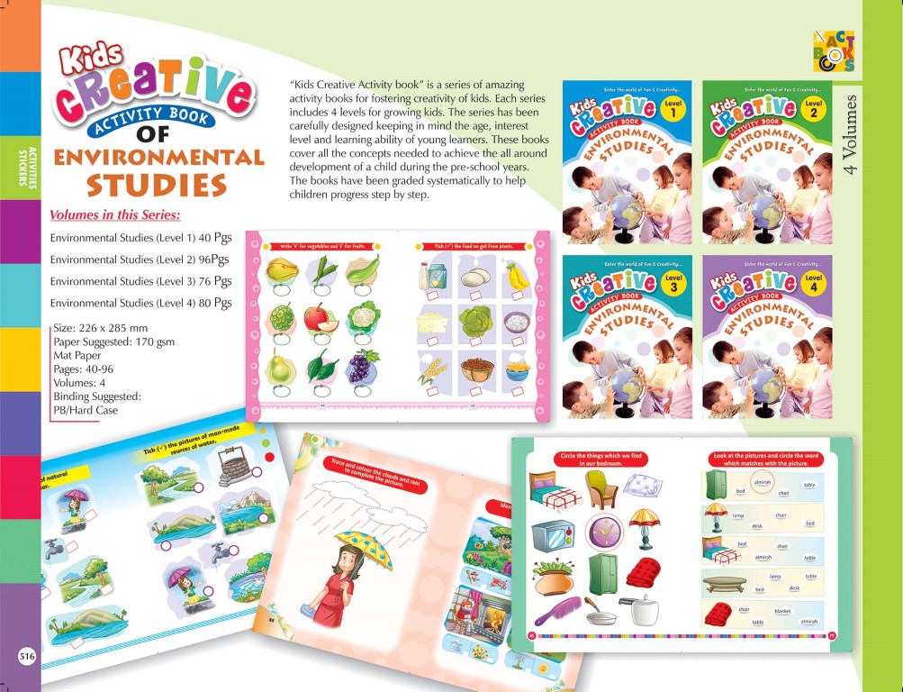 Kids Creative Activity Book Of Environmental Studies | Xactbook