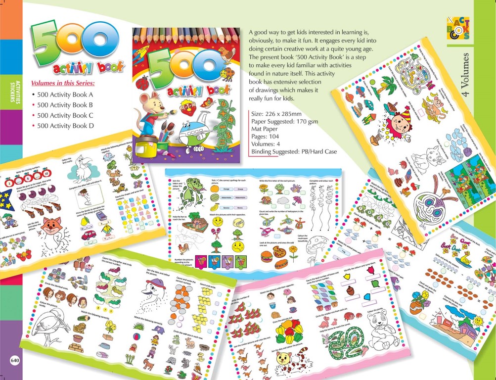 500 Activity Book | Xactbook